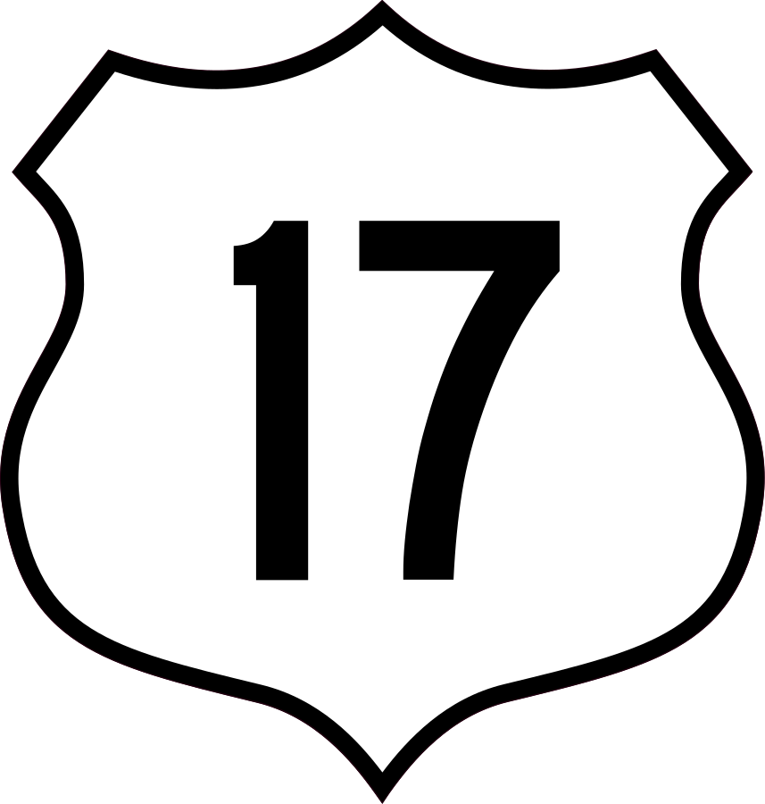 Order Your Highway 17 Sign Sticker Today - Free Shipping!
