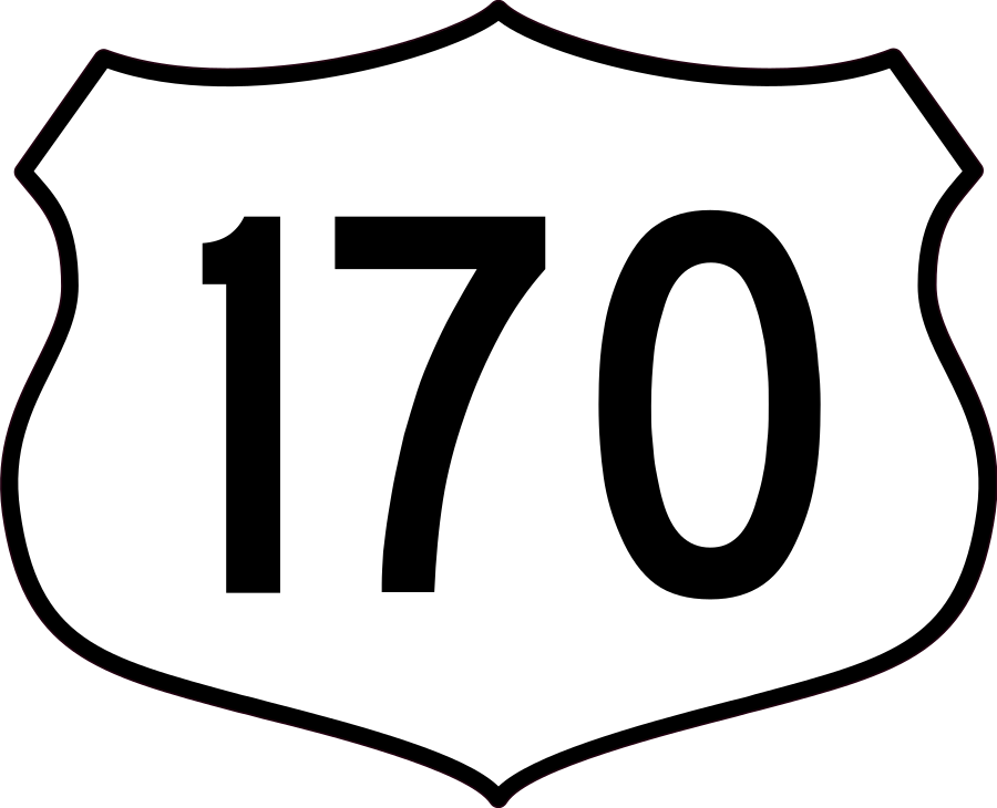 Highway 170 Sign Sticker
