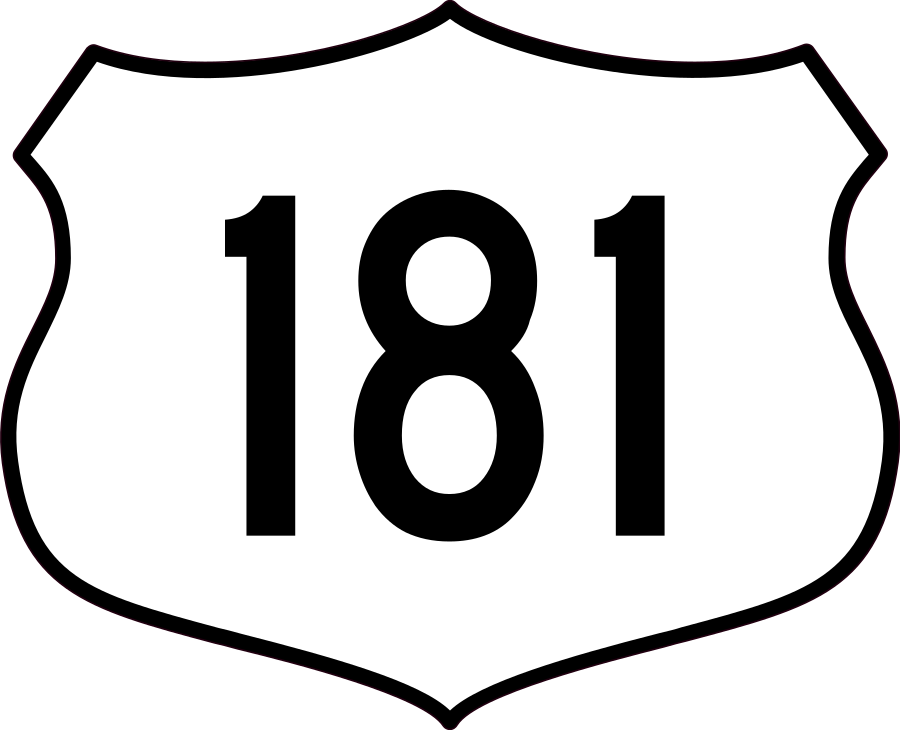 Highway 181 Sign Sticker