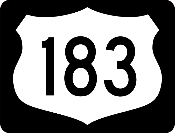Highway 183 Sign With Black Border Magnet Shipped Fast & Free!