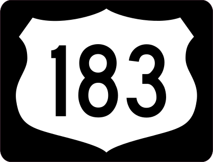 Highway 183 Sign With Black Border Magnet Shipped Fast & Free!