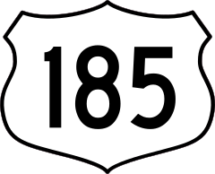 Order Your Highway 185 Sign Sticker Today - Free Shipping!