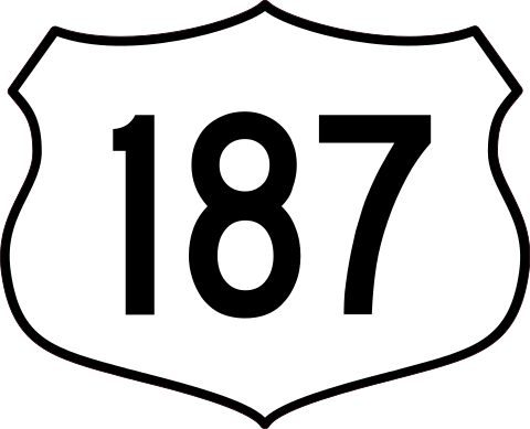 Highway 187 Sign Sticker Shipped Fast & Free!