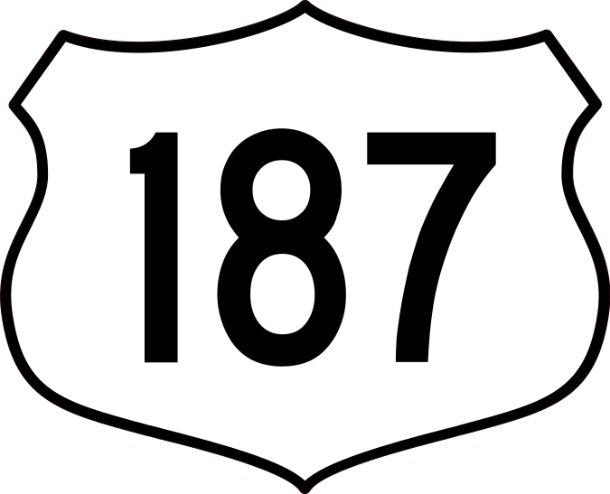 Highway 187 Sign Sticker Shipped Fast & Free!