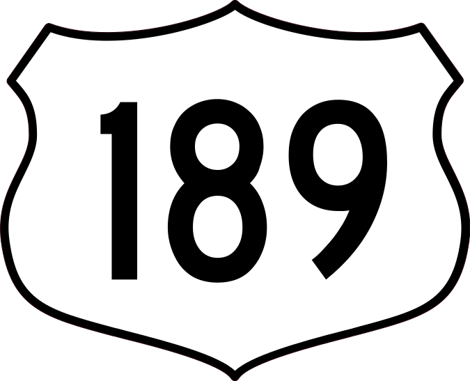Highway 189 Sign Sticker