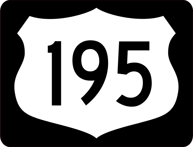 Highway 195 Sign With Black Border Magnet Shipped Fast & Free!