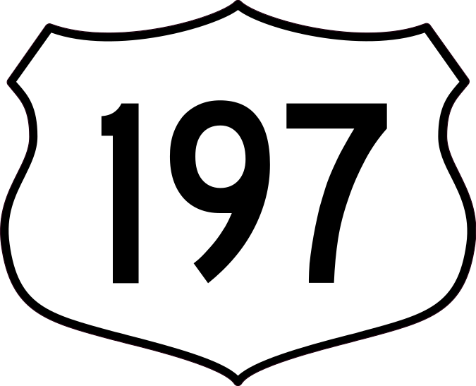Highway 197 Sign Magnet