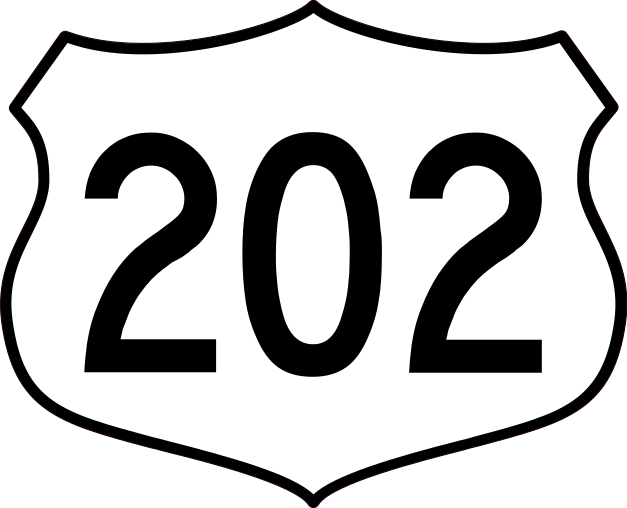 Highway 202 Sign Sticker Shipped Fast & Free!