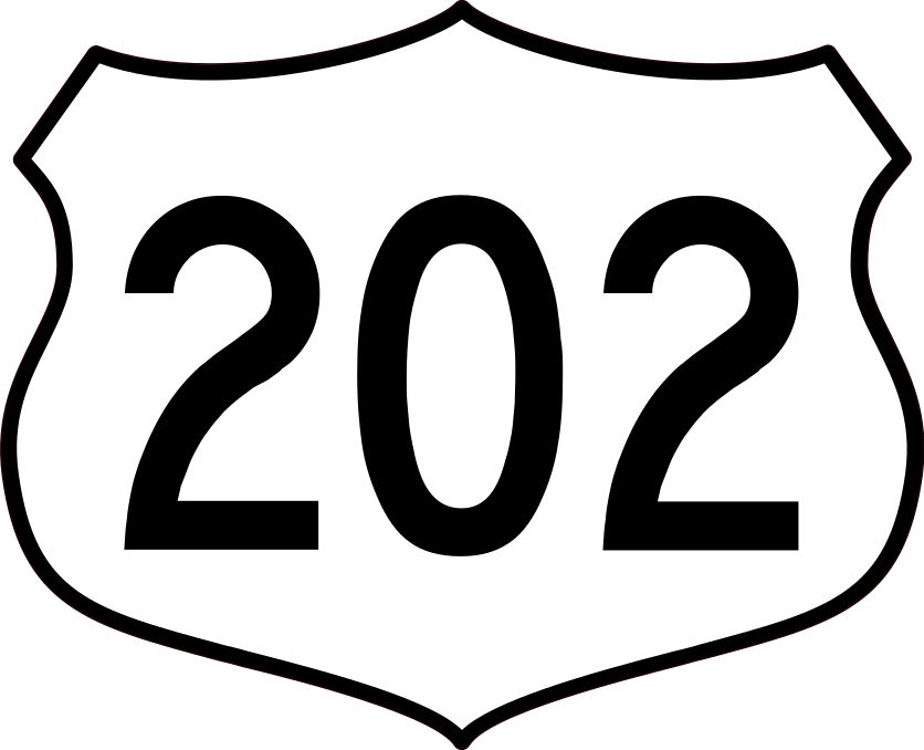 Highway 202 Sign Sticker Shipped Fast & Free!