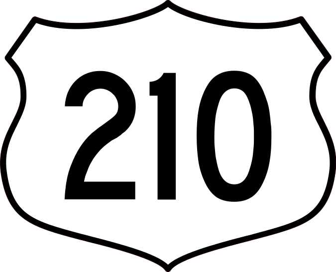 Highway 210 Sign Sticker