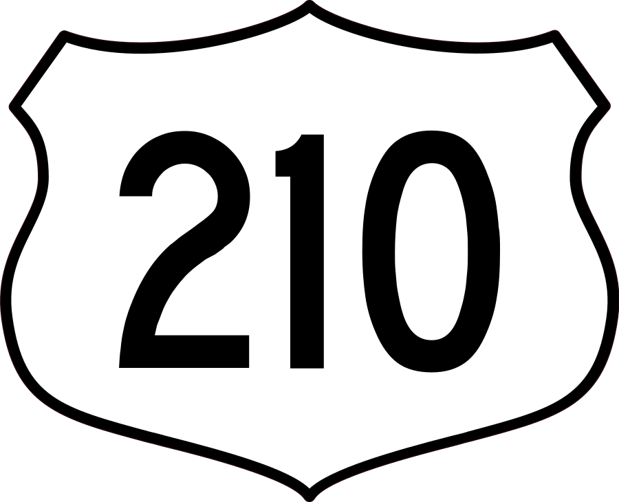 Highway 210 Sign Sticker