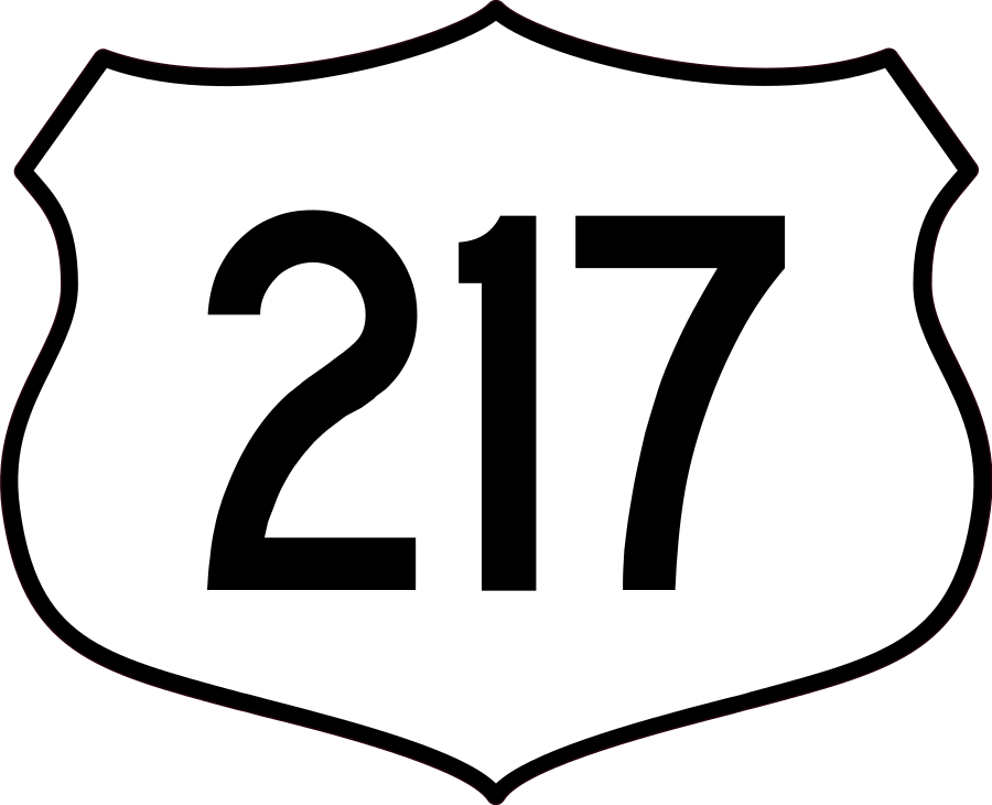 Highway 217 Sign Sticker Shipped Fast & Free!