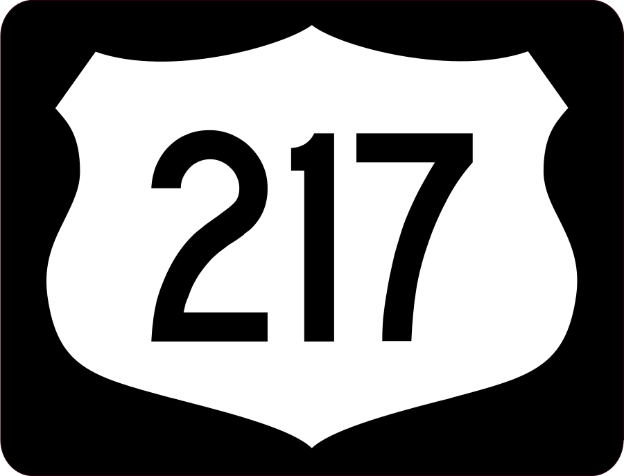 Highway 217 Sign With Black Border Sticker Shipped Fast & Free!