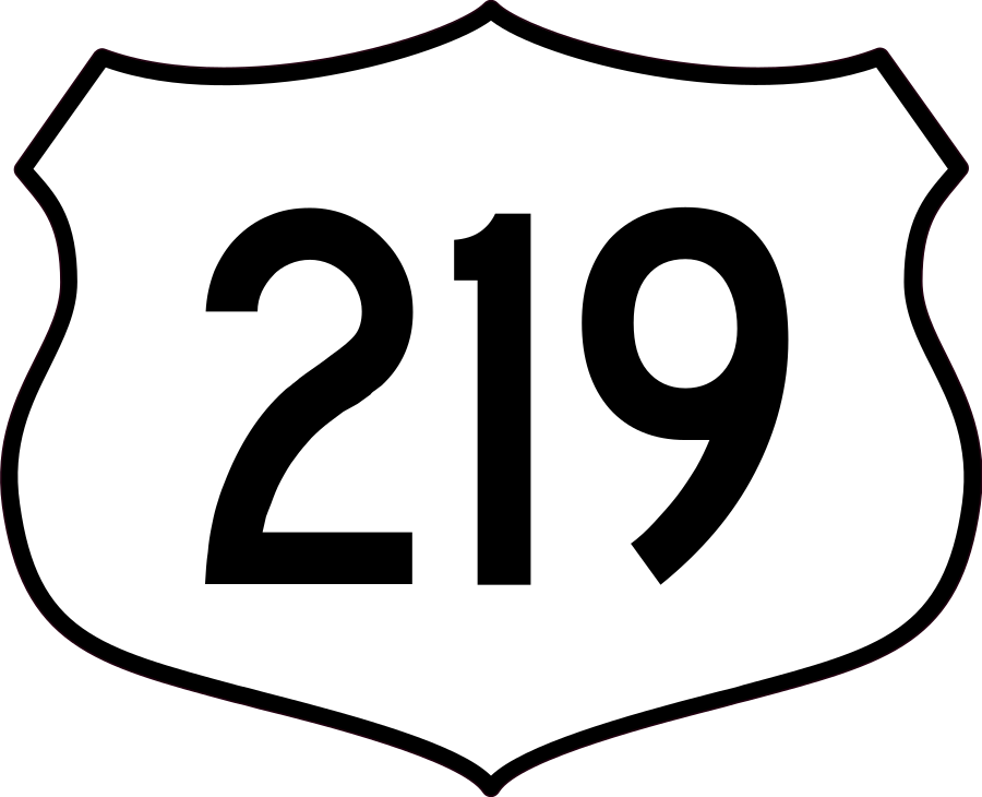 Highway 219 Sign Sticker