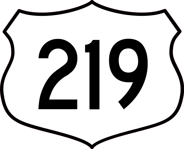 Highway 219 Sign Sticker - 50+ Color Options!