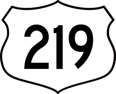 Highway 219 Sign Sticker - 50+ Color Options!