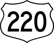 Highway 220 Sign Sticker - 50+ Color Options!