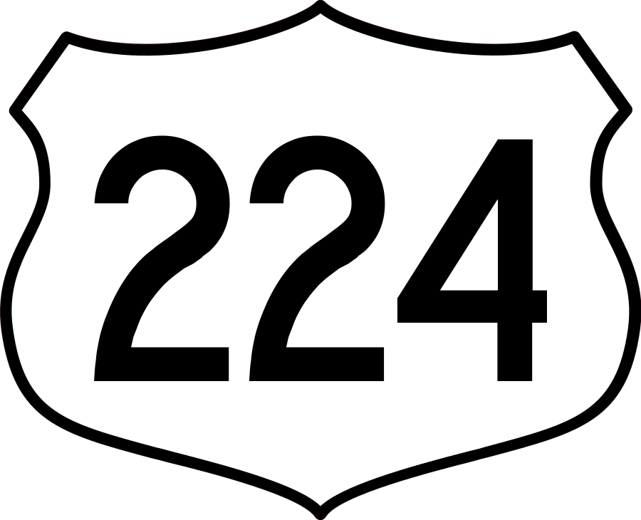 Highway 224 Sign Sticker