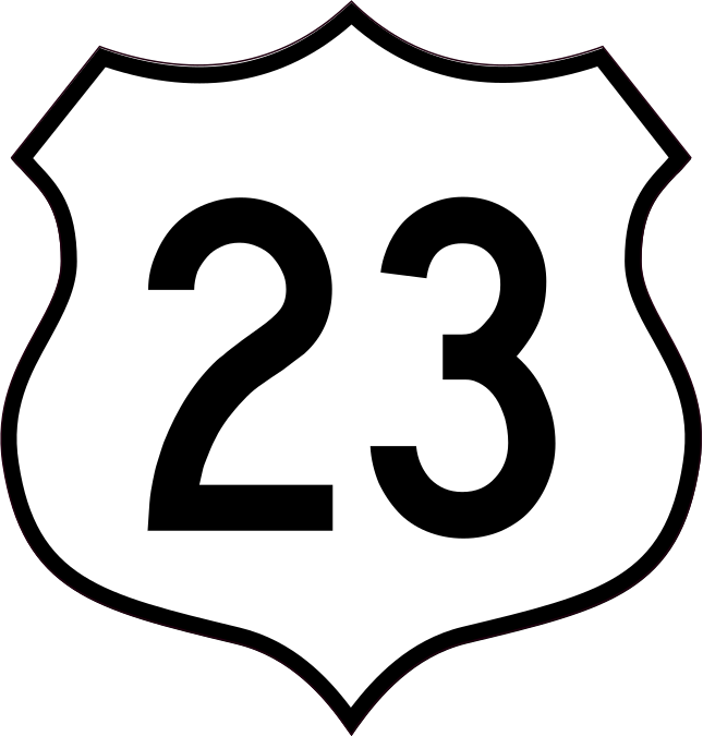 Highway 23 Sign Sticker