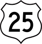 Highway 25 Sign Sticker - 50+ Color Options!