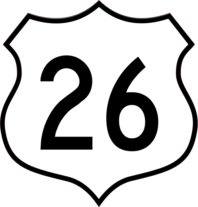 Highway 26 Sign Sticker