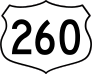 Highway 260 Sign Sticker Shipped Fast & Free!