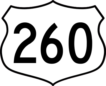 Highway 260 Sign Sticker Shipped Fast & Free!