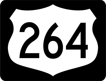 Vibrant, High-Quality Highway 264 Sign With Black Border Magnets