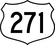 Vibrant, High-Quality Highway 271 Sign Stickers