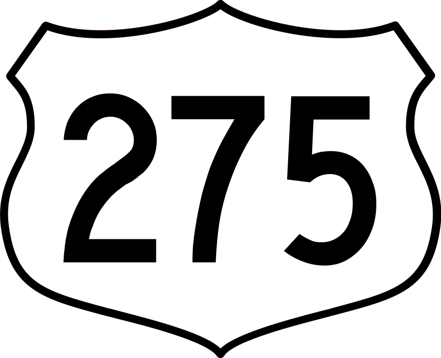 Highway 275 Sign Sticker Shipped Fast & Free!