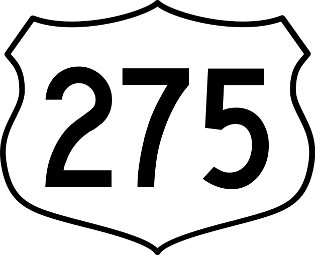 Highway 275 Sign Sticker Shipped Fast & Free!