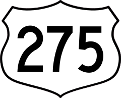 Highway 275 Sign Sticker Shipped Fast & Free!