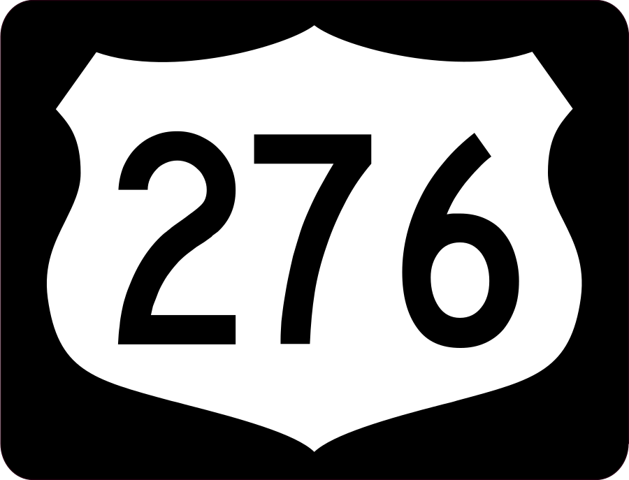 Highway 276 Sign With Black Border Magnet