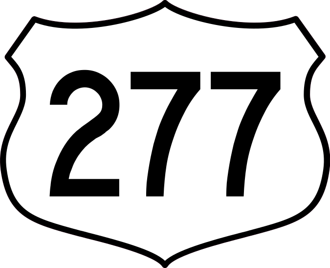 Order Your Highway 277 Sign Sticker Today - Free Shipping!