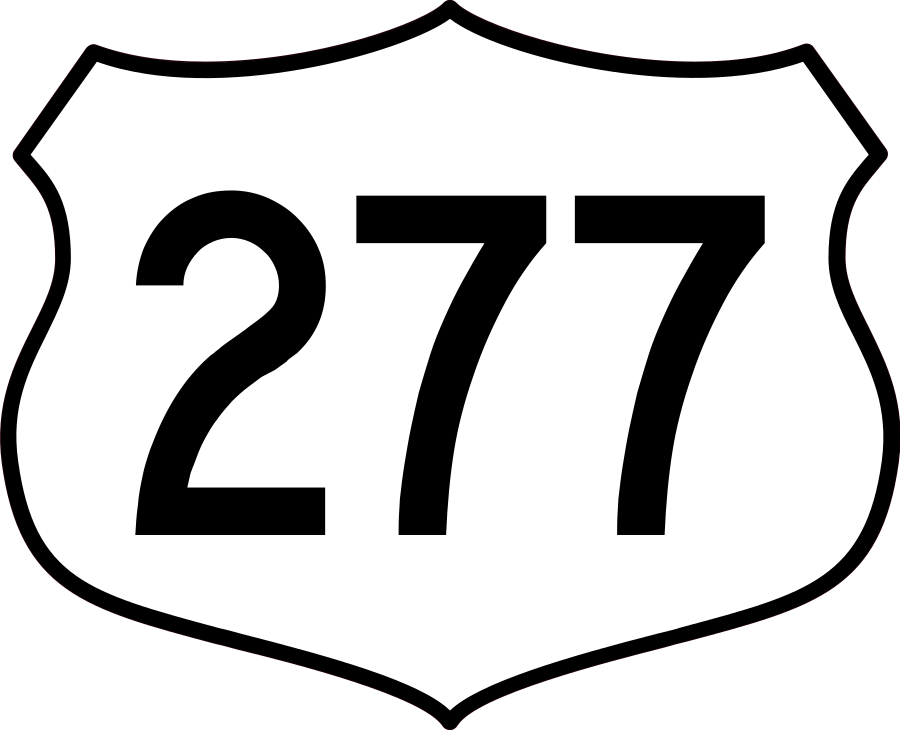 Order Your Highway 277 Sign Sticker Today - Free Shipping!