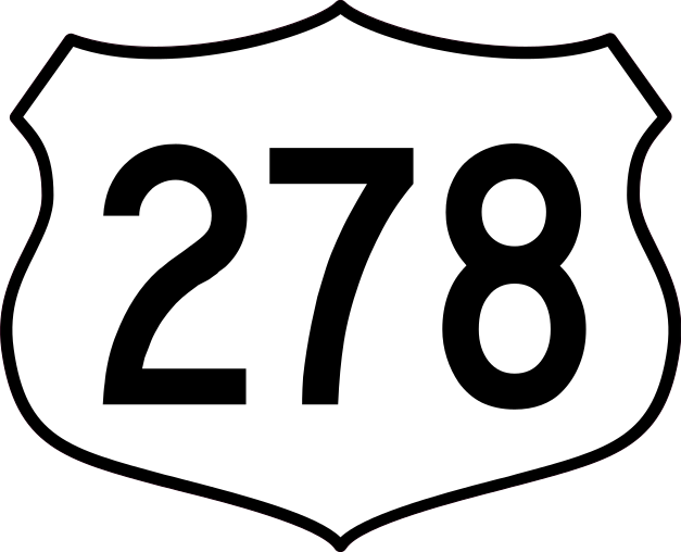 Highway 278 Sign Sticker Shipped Fast & Free!