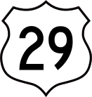 Highway 29 Sign Sticker - Fast Shipping & No Minimums