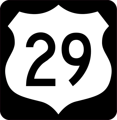 Highway 29 Sign With Black Border Magnet Shipped Fast & Free!