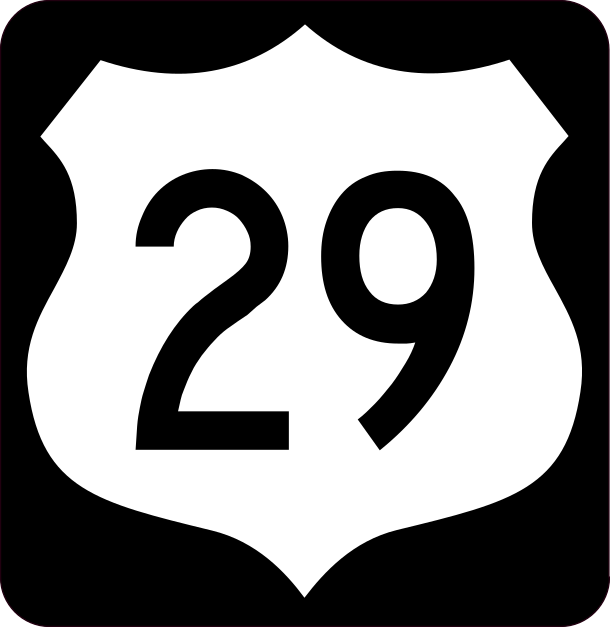Highway 29 Sign With Black Border Magnet Shipped Fast & Free!