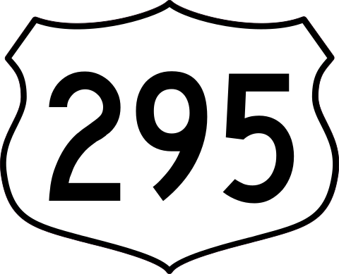 Highway 295 Sign Sticker - 50+ Color Options!