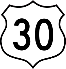 Order Your Highway 30 Sign Sticker Today - Free Shipping!