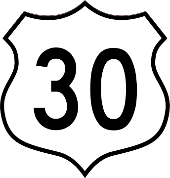 Order Your Highway 30 Sign Sticker Today - Free Shipping!