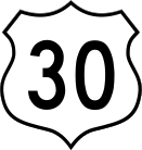 Order Your Highway 30 Sign Sticker Today - Free Shipping!