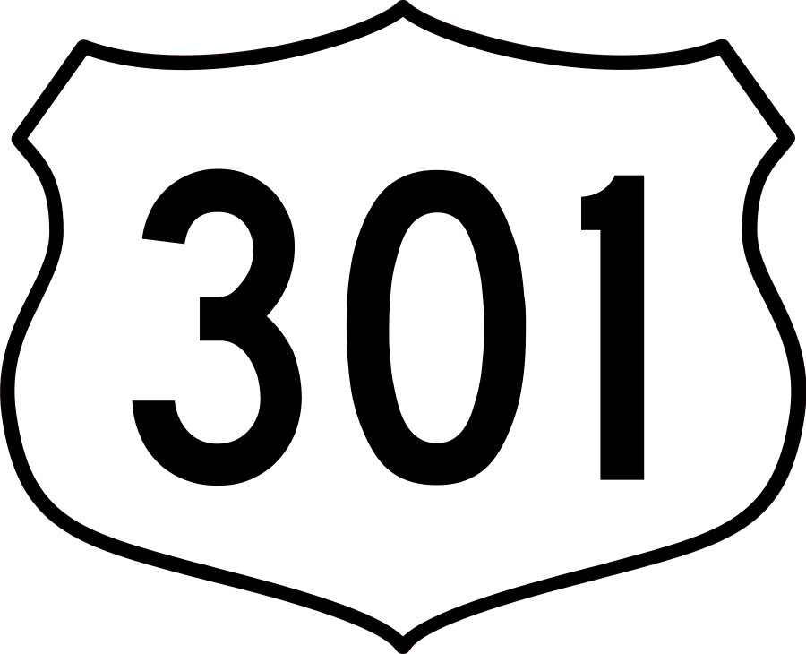 Highway 301 Sign Sticker