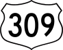 Highway 309 Sign Sticker - 50+ Color Options!