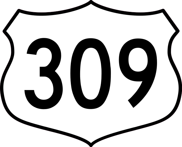 Order Your Highway 309 Sign Magnet Today - Free Shipping!