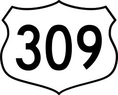 Highway 309 Sign Sticker - 50+ Color Options!