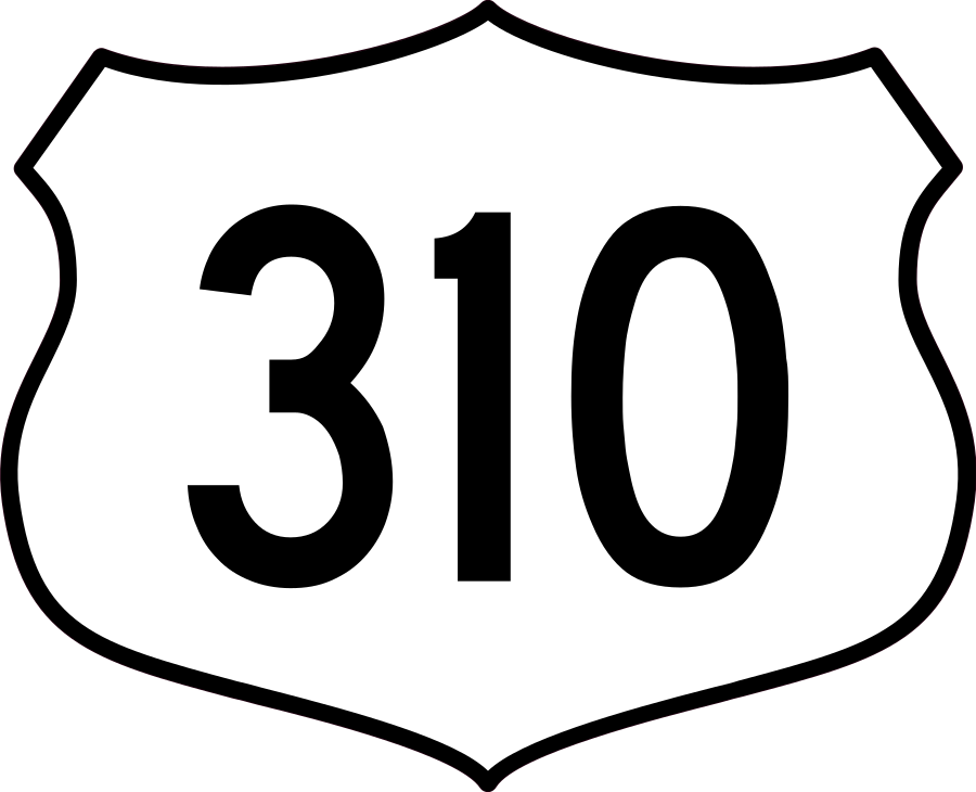 Highway 310 Sign Sticker