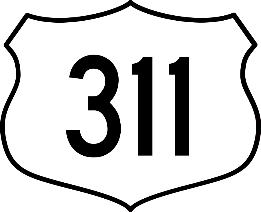 Highway 311 Sign Sticker