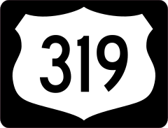 Vibrant, High-Quality Highway 319 Sign With Black Border Magnets